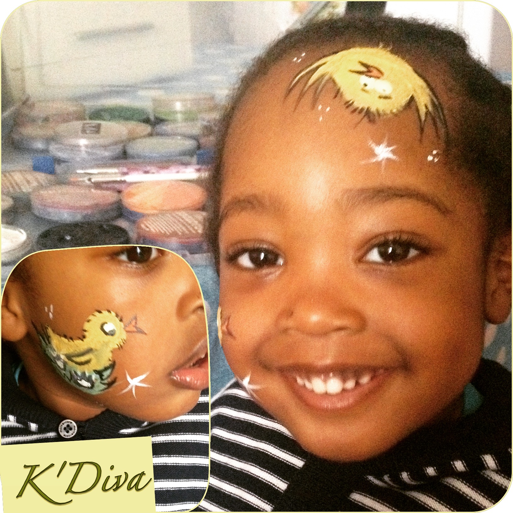 Easter Chick Facepaint – Diva-licious Makeup Artist